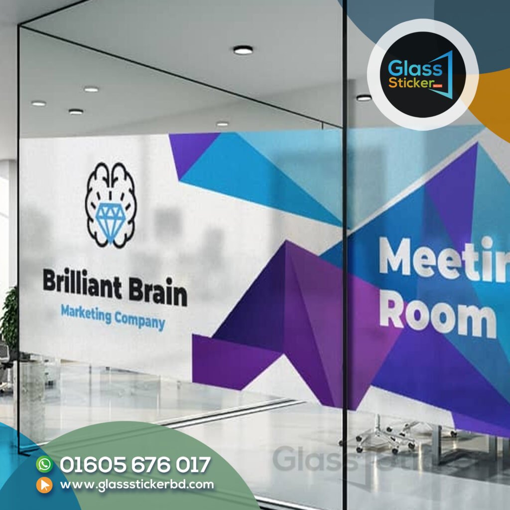 Best Office color glass sticker in bangladesh