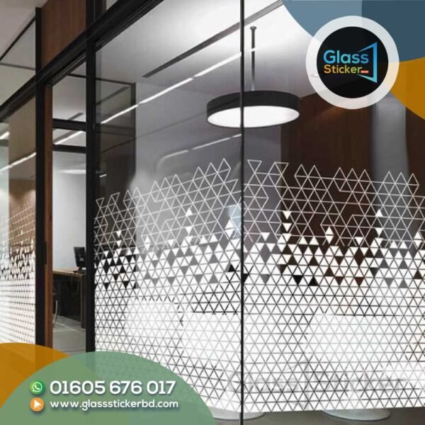 Logo Glass Sticker for Office